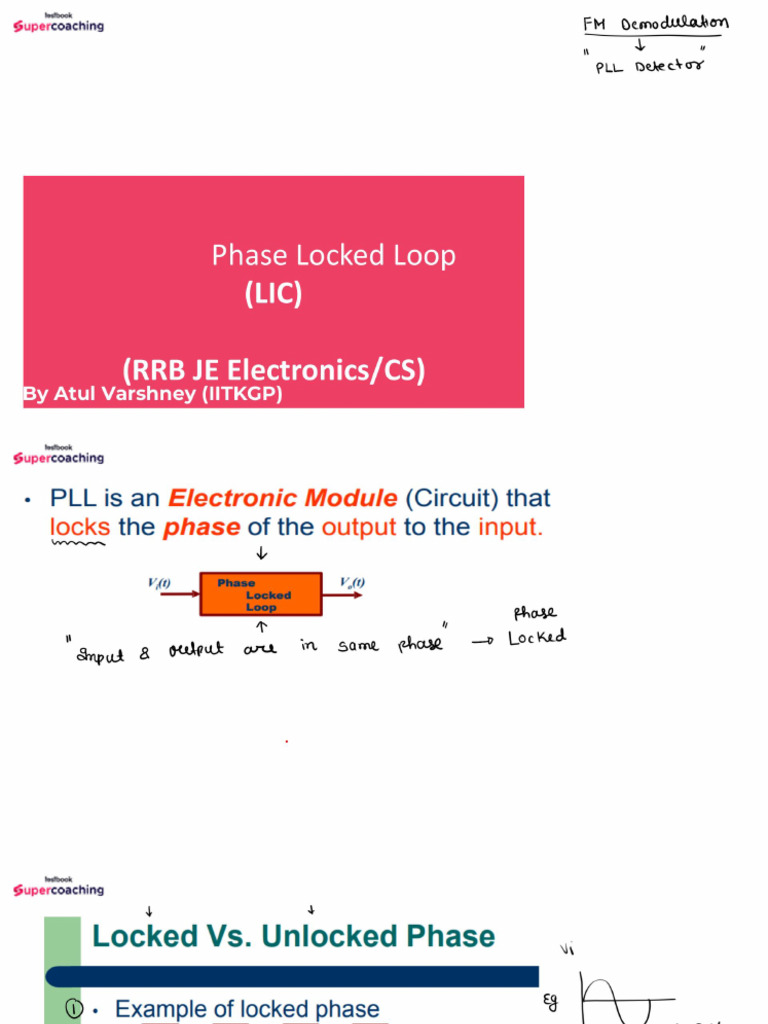 Phase Locked Loop | PDF
