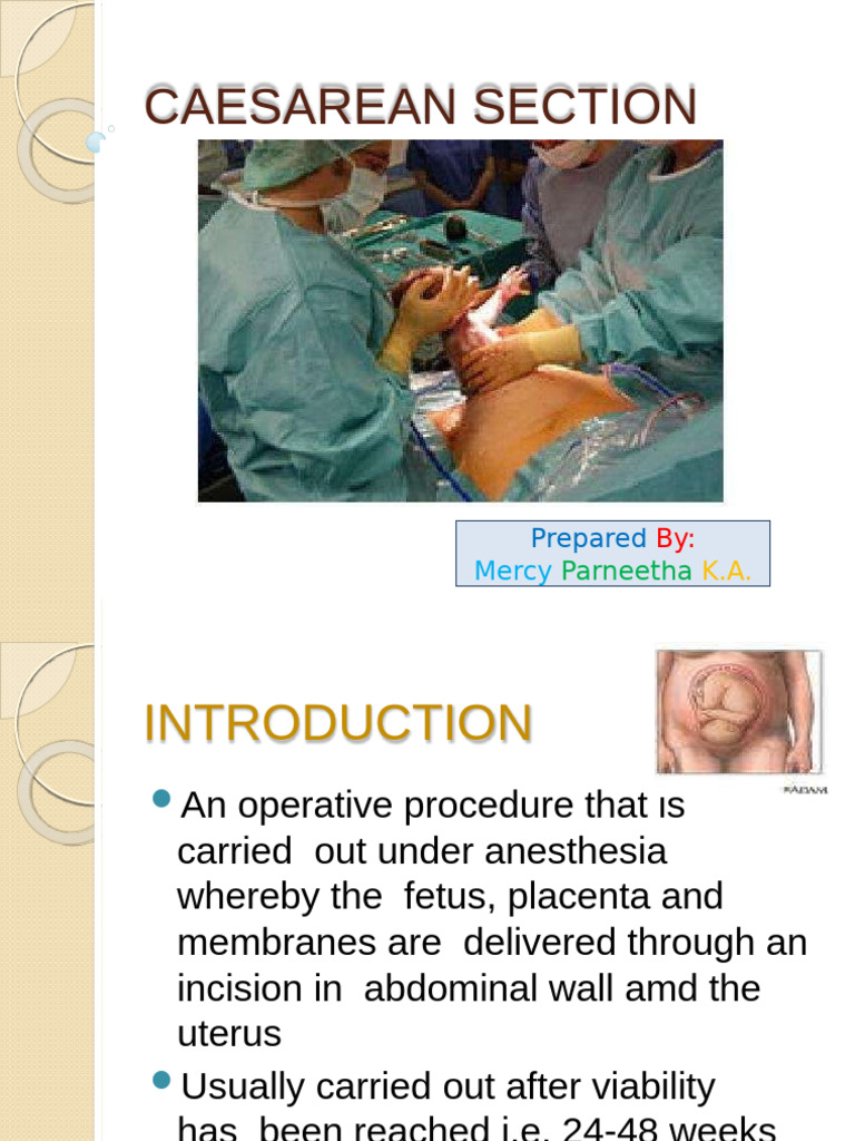Caesarean Section | PDF | Caesarean Section | Uterus