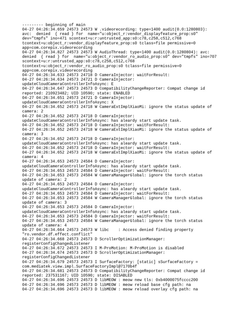Logcat 1745738794604 | PDF | System Software | Computing