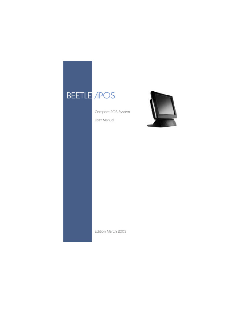 BEETLE /iPOS User Manual 2003 | PDF | Electrical Connector | Touchscreen