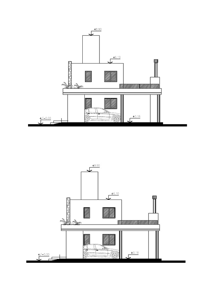 Planos de La Maqueta-Fachada Oeste | PDF