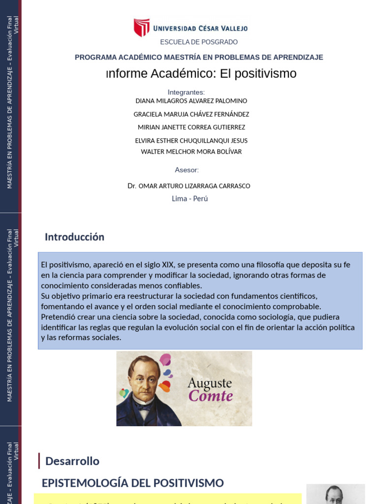 Positivismo | PDF | Positivismo | Sicología