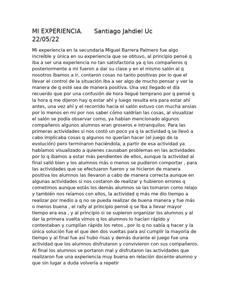 Docencia Experiencias Pdf Enseñando