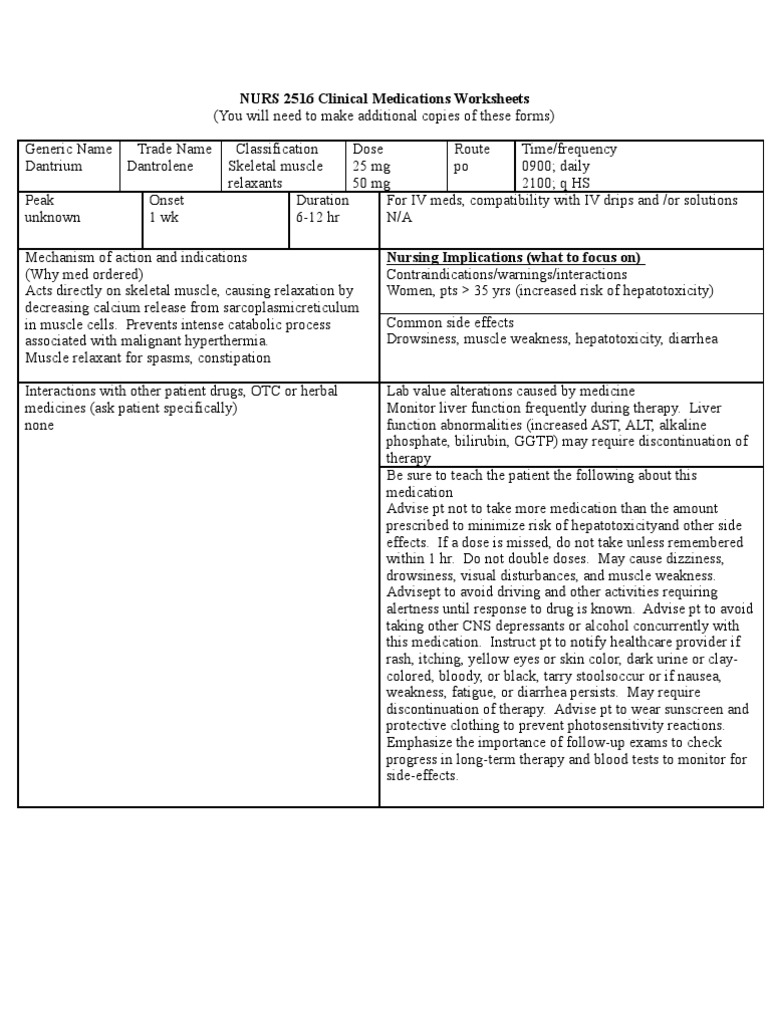 Dantrium | PDF | Adverse Effect | Medical Treatments