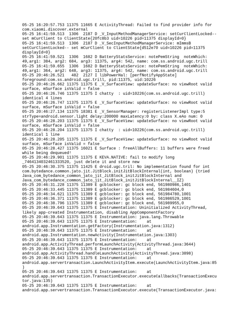 Log | PDF | Java (Programming Language) | Software Development