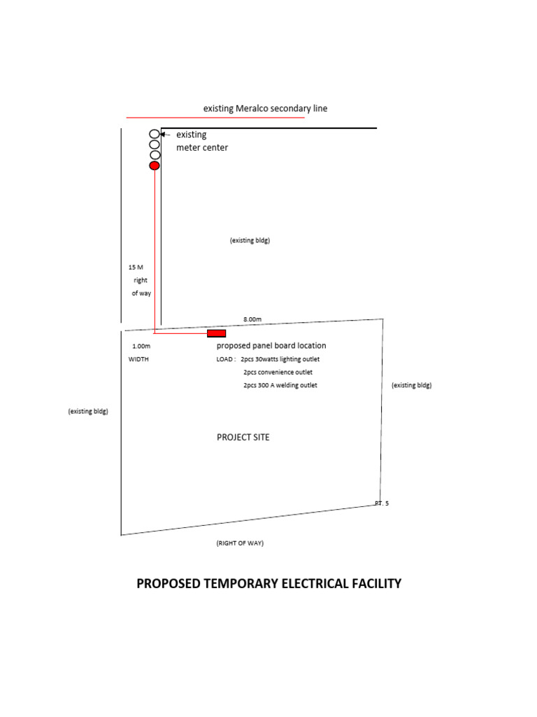 Proposed Temporary Electrical Facility | PDF