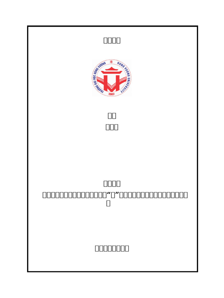 ĐỀ CƯƠNG KLTN | PDF