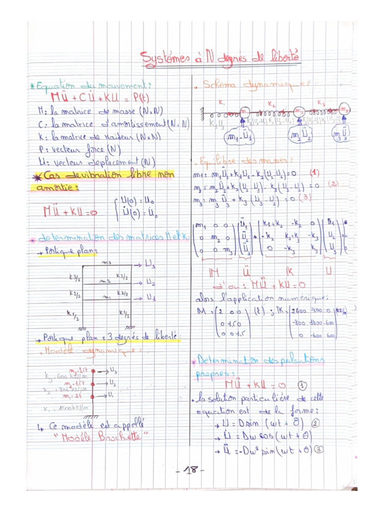 Dynamique Des Structures | PDF