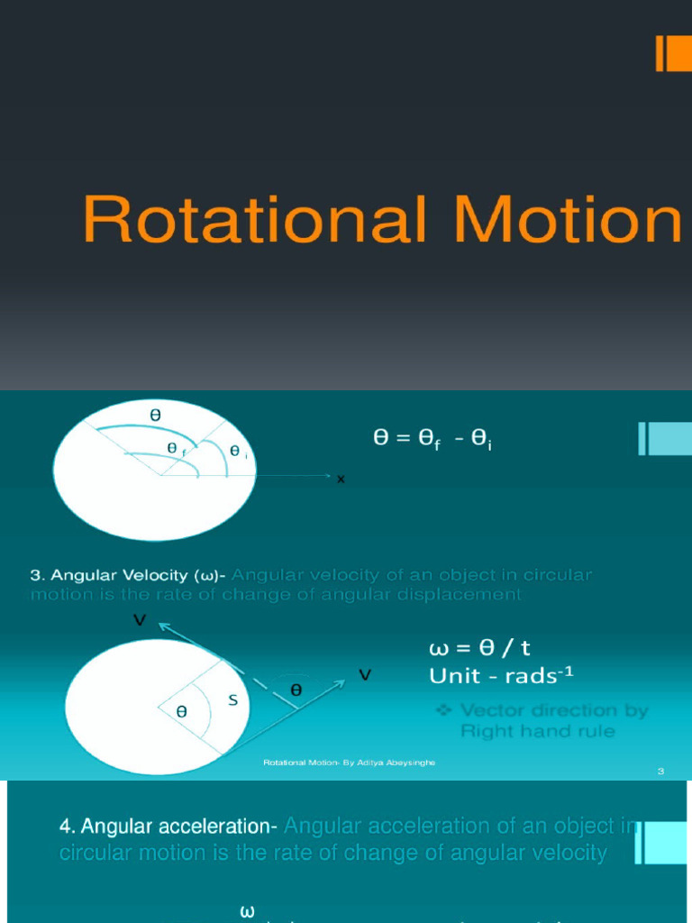 Chapter 7 System of Particles and Rotational Motion | PDF
