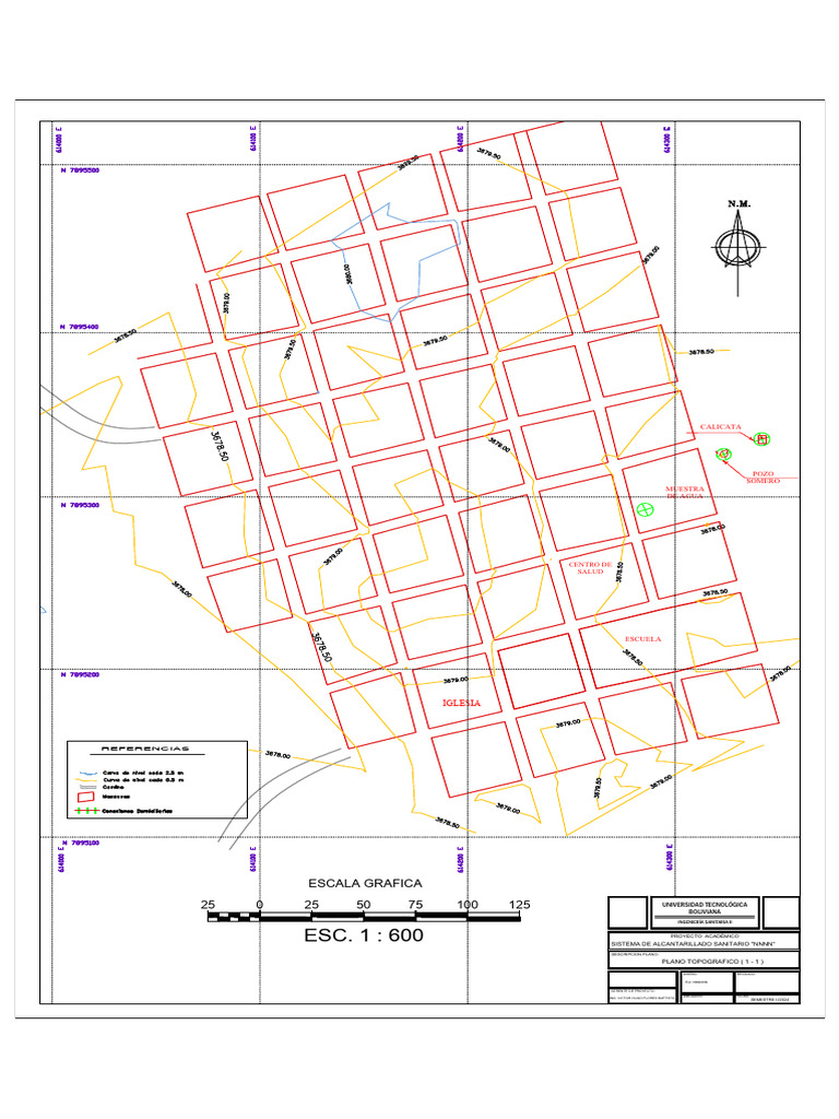 Plano Topográfico de Proyecto 1-Layout1 | PDF
