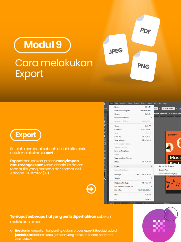 Modul 9 Cara Melakukan Export | PDF
