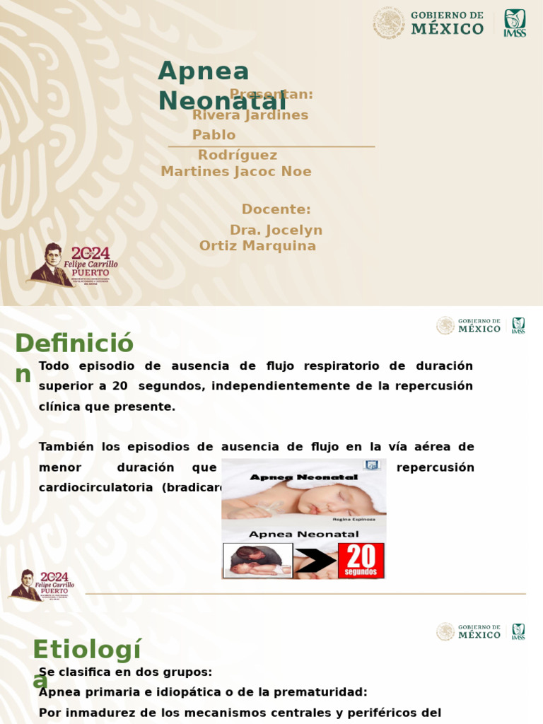 Apnea Neonatal Mejorado | PDF | Apnea | Enfermedades y trastornos humanos