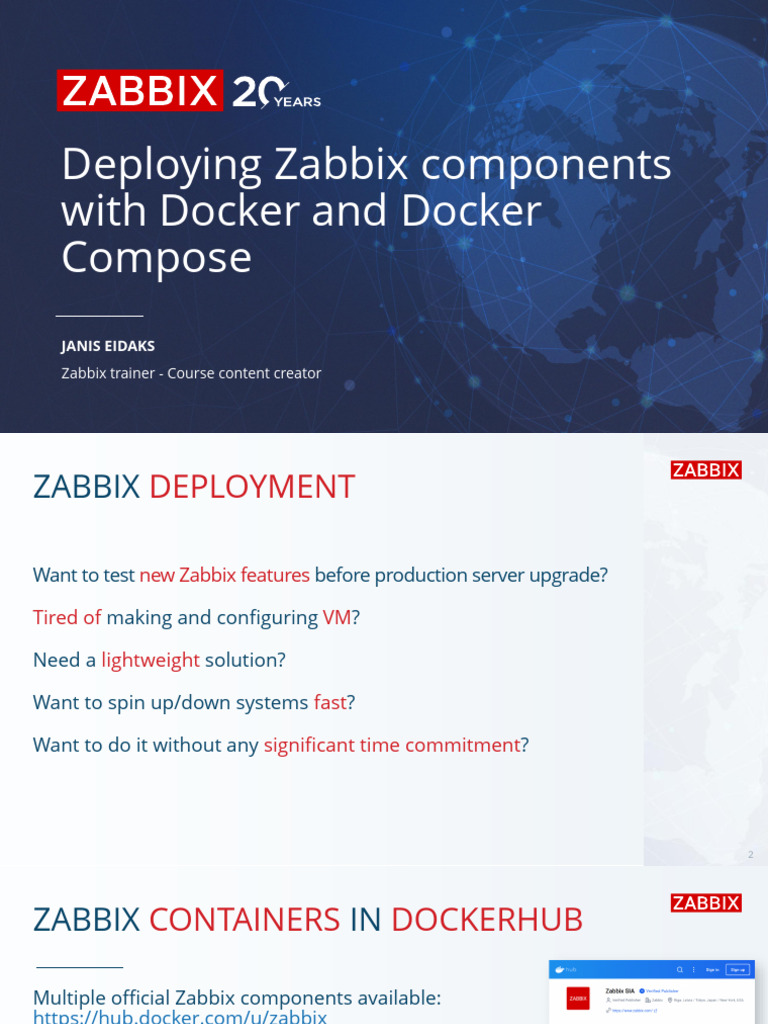 Deploying Zabbix Components With Docker and Docker Compose | PDF | Proxy Server | My Sql