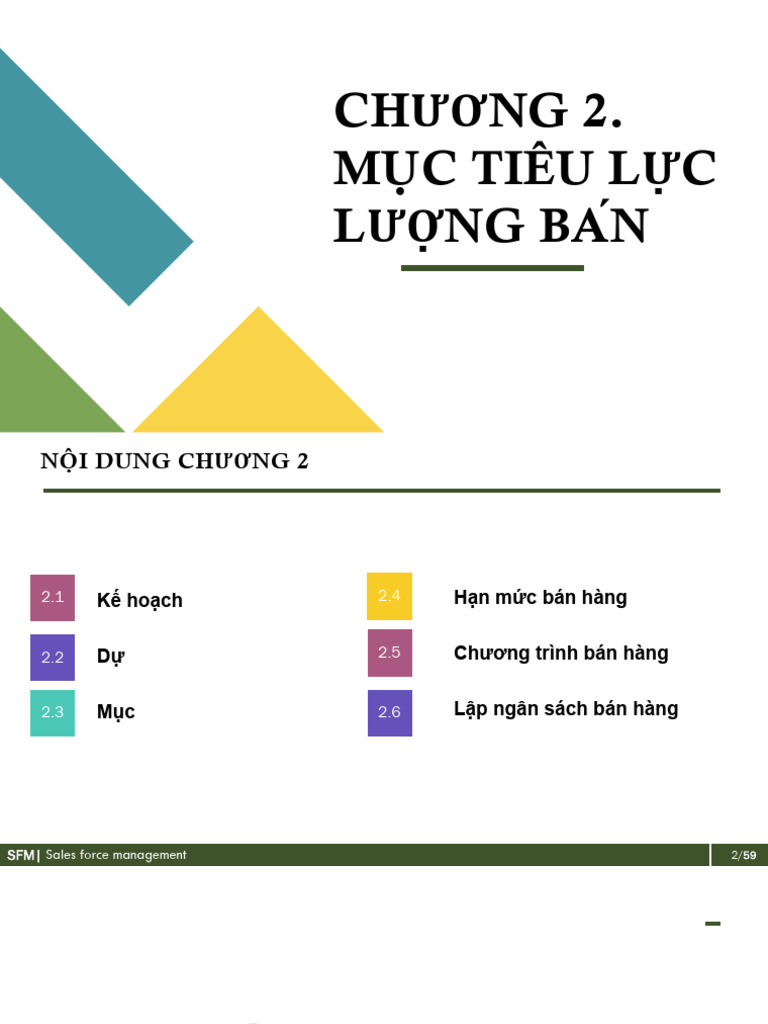 Chuong 2. Muc Tieu Luc Luong Ban | PDF