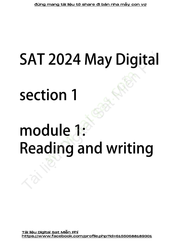 May 2024 Sat Int Ver 1 | PDF