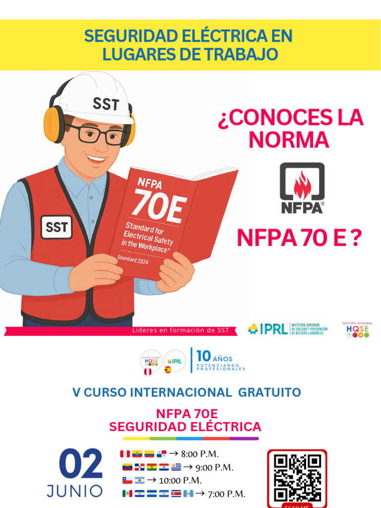 NFPA 70E 2024: Seguridad Eléctrica Laboral | PDF | Administración de ...