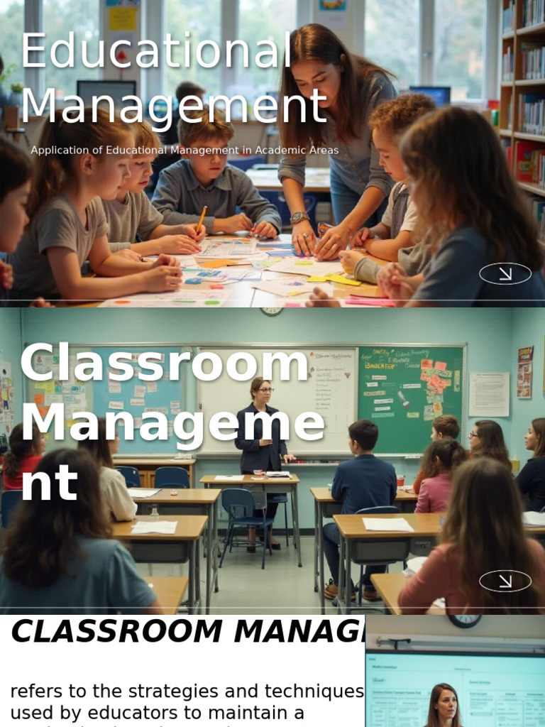 Educational Management Pdf Classroom Management Teachers