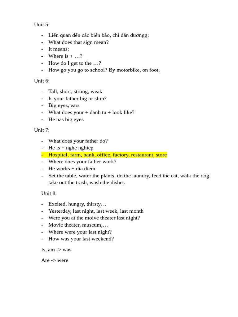 English Vocabulary and Questions Guide | PDF
