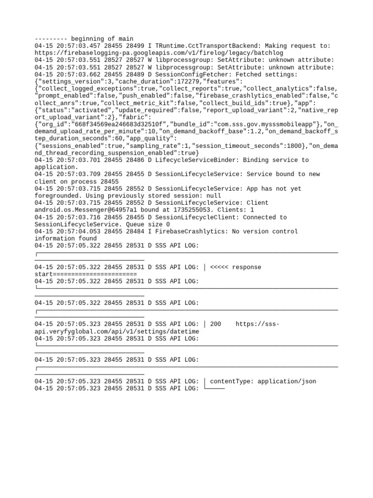Sss Log 04 15 2025 20 57 03 | PDF | Mobile Linux | Embedded Linux Distributions
