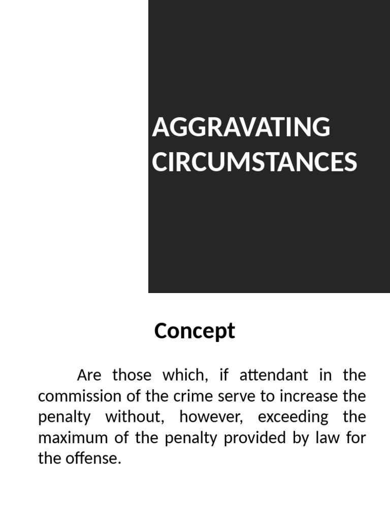 Aggravating Circumstances 1 | PDF | Crimes | Crime & Violence