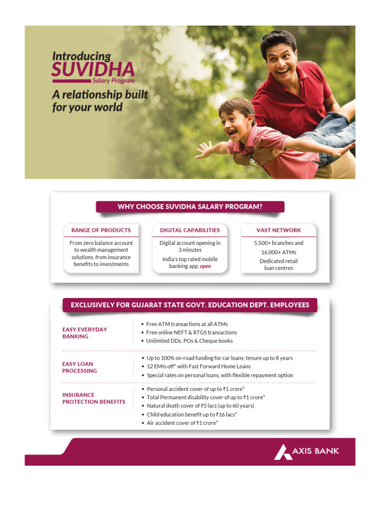 Suvidha One Pager - Gujarat State Education_May 2025 | PDF | Banks ...