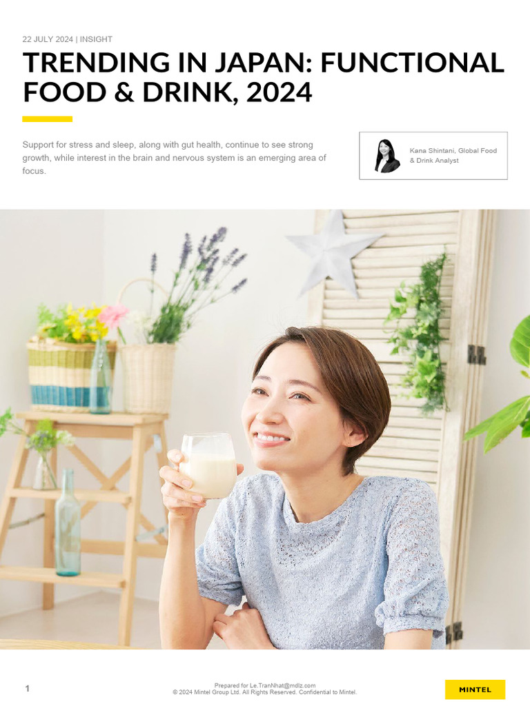 Trending in Japan Functional Food Drink | PDF | Drink | Brain