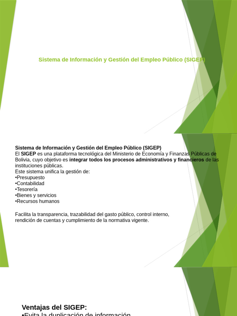 Gubernamental Sigep | PDF