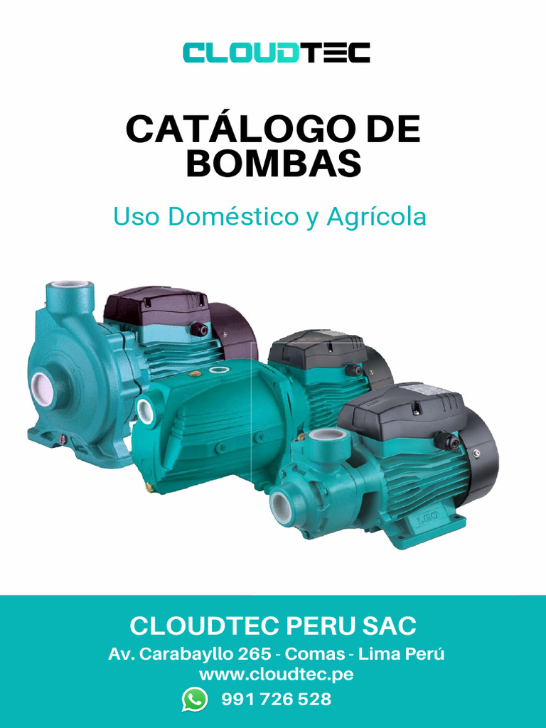 Catálogo de Bombas Domésticas y Riego | PDF | Bomba