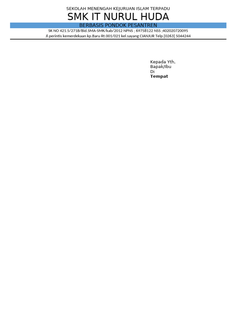 Tugas Kop Surat Envelopes | PDF