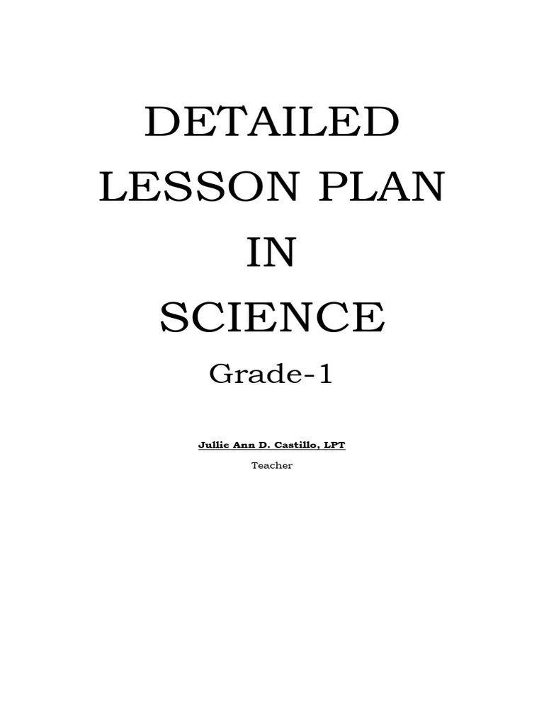 Five Senses Detailed Lesson Plan | PDF | Senses | Learning