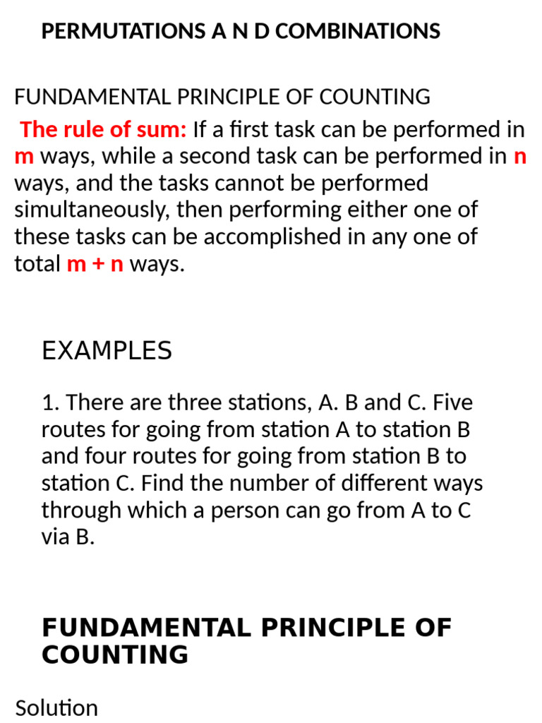 P AND C (Autosaved) | PDF | Permutation | Mathematical Objects