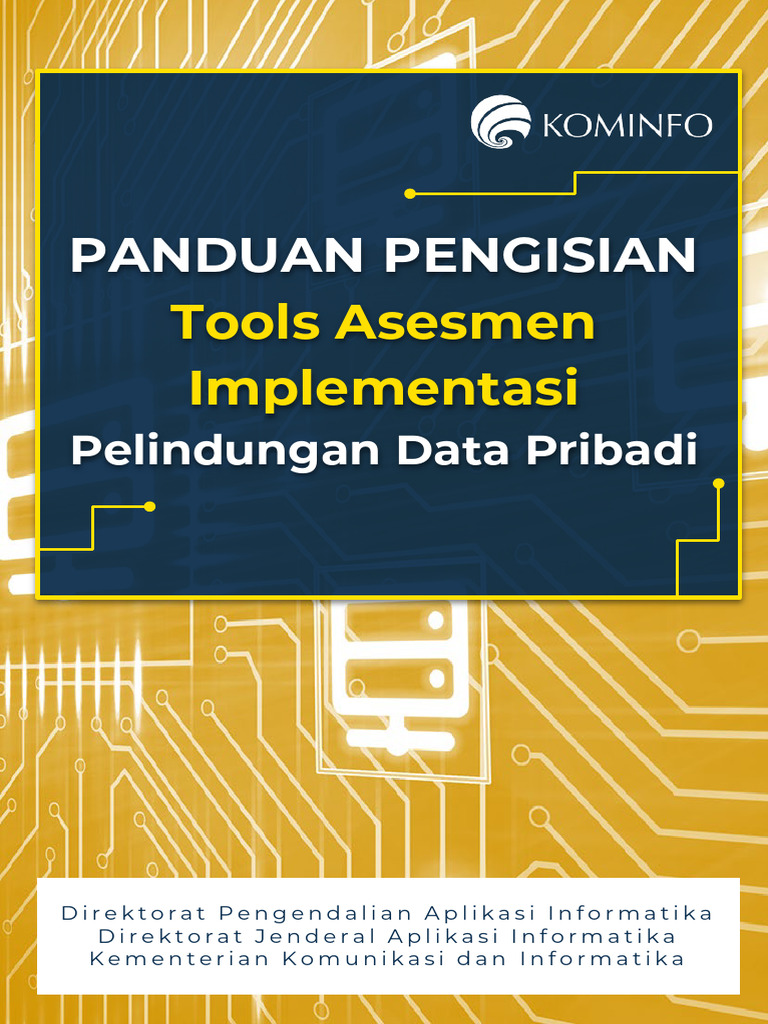 Panduan Pengisian Tools Asesmen Implementasi PDP v5.1 - PSE Privat - Cover Kuning | PDF