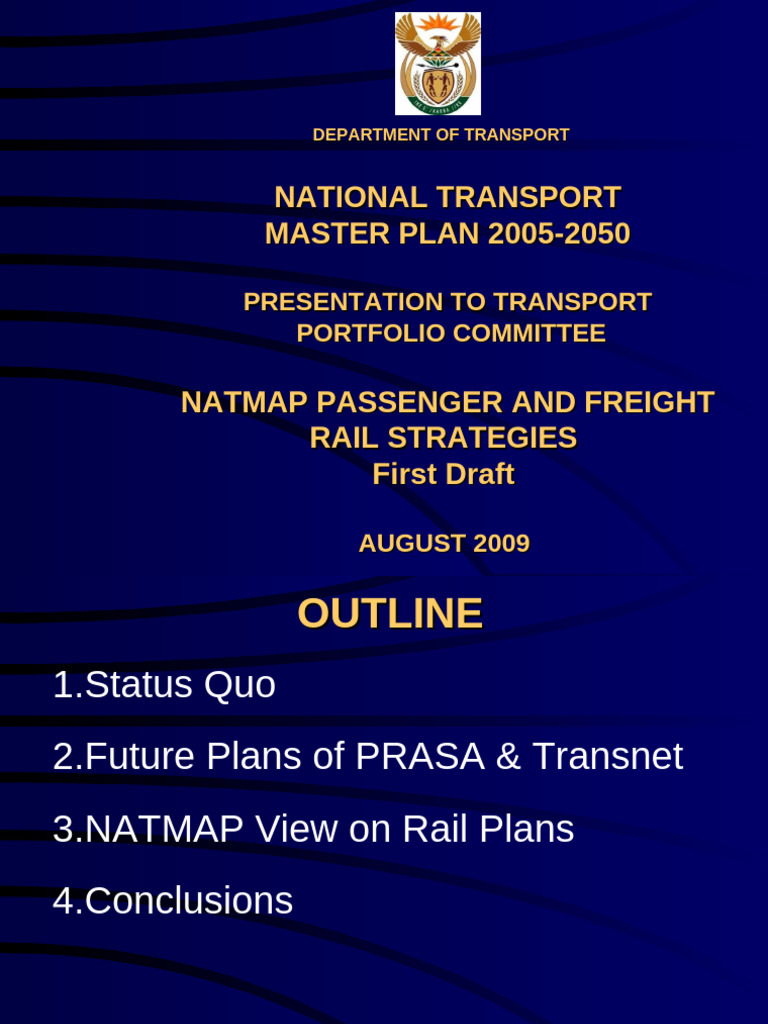 090825masterplan Edit | PDF | Transport | Rail Transport
