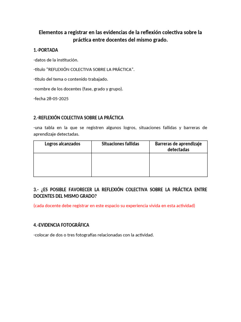 Practica Reflexiva | PDF