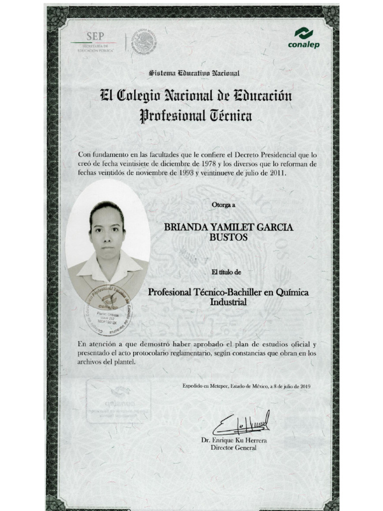 Certificado BRIANDA | PDF