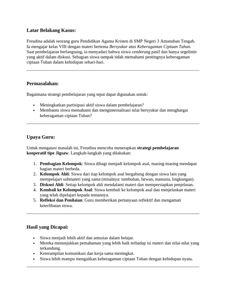 Latar Belakang Kasus | PDF