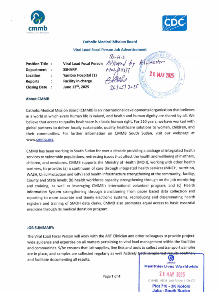 Viral Lead Focal Person | PDF