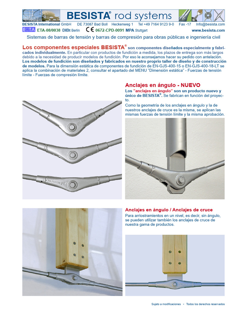 Anclajes Especiales | PDF | Ingeniería mecánica