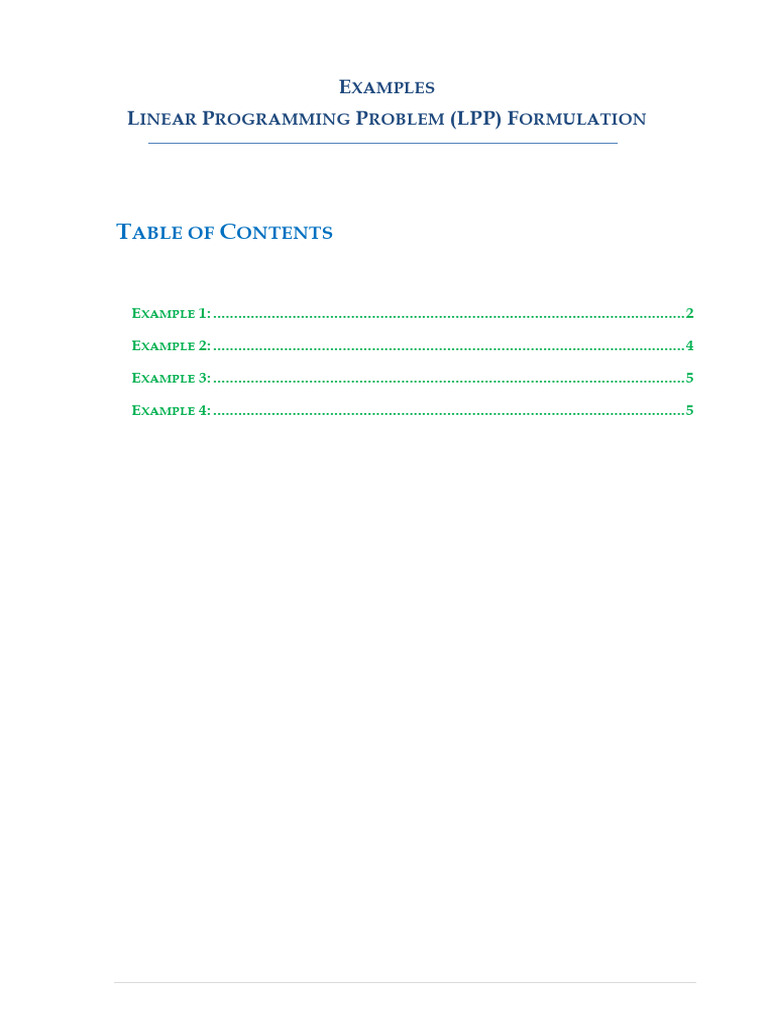 Lecture 03 Lpp Model Formulation Pdf Inequality Mathematics Linear Programming