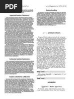 USP General Chapter 〈711〉 Dissolution | PDF | Pharmacy | Pharmaceutical ...