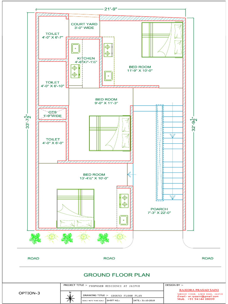Ground Floor Plan - Option-3 | PDF