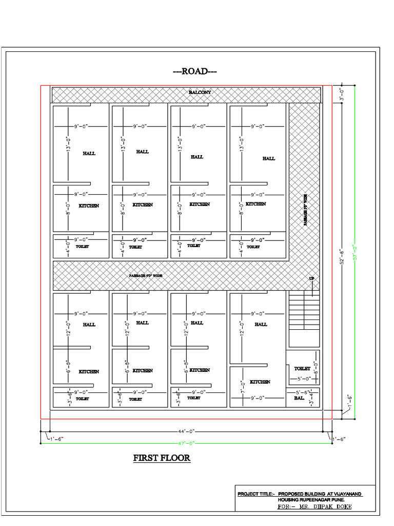 47x57 1rk Plan First Floor | PDF