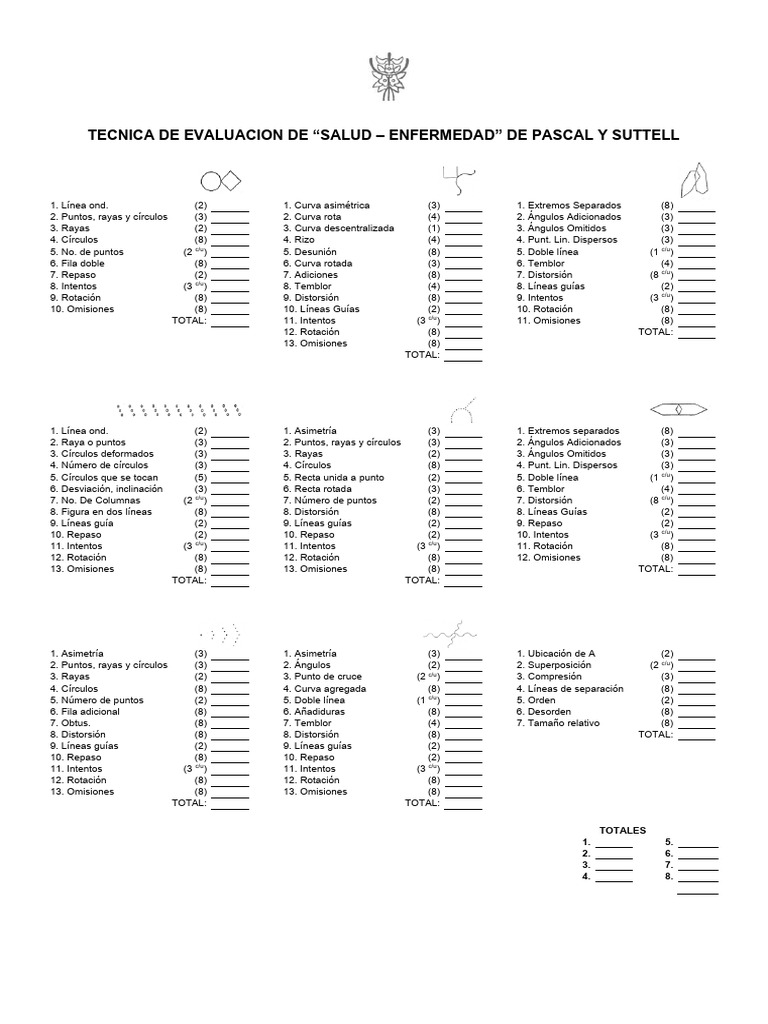 Ficha Test de Pascal y Suttell - Adultos | PDF