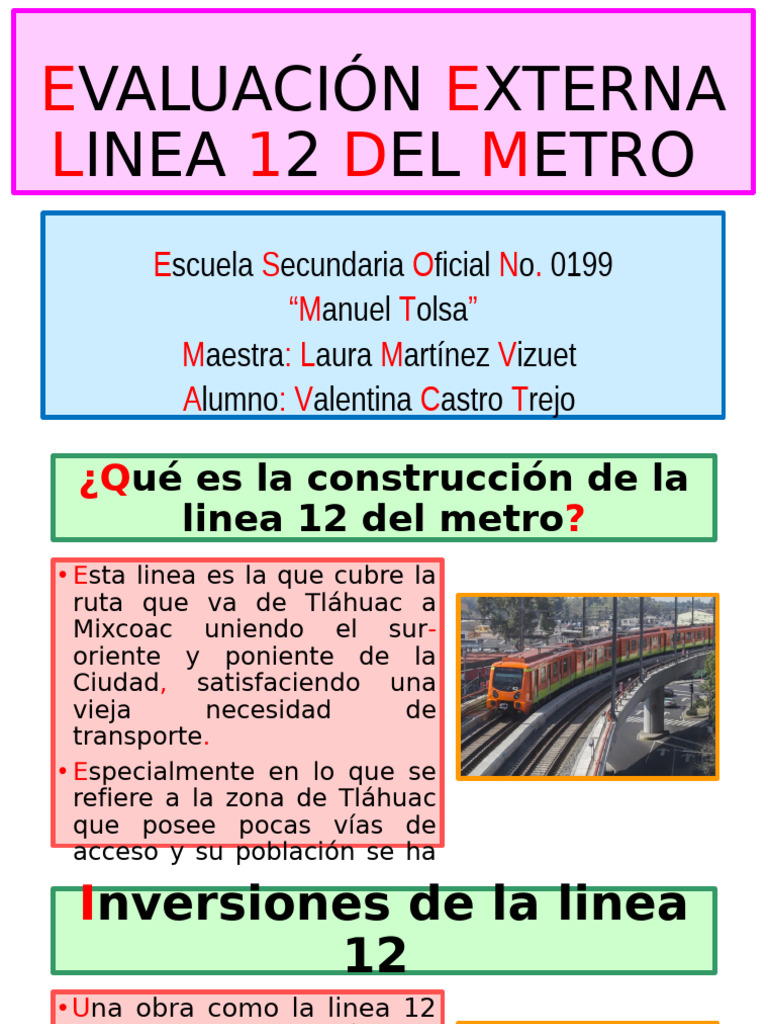 Línea 12 Del Metro | PDF
