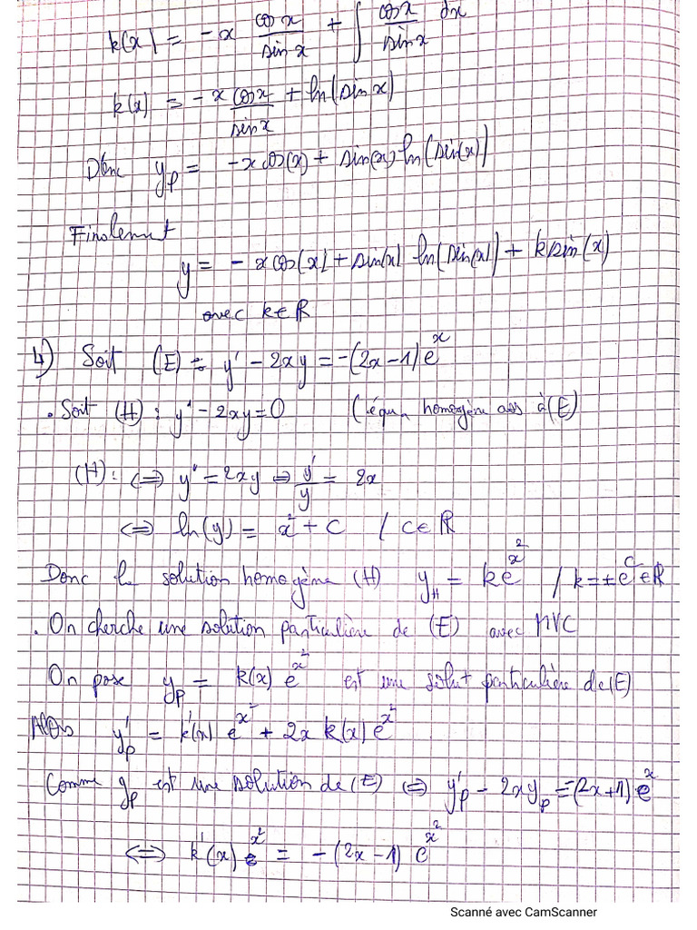 Corr TD1 - Ex 3,4 (Correction D - Étudiant) | PDF