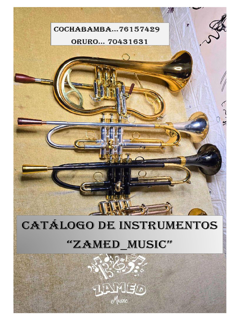 Catalogo de Instrumentos Zamed | PDF | Trompeta | Saxofón