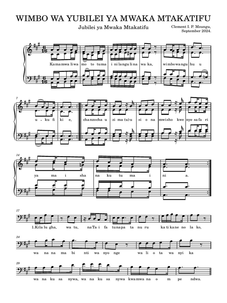 Jubilei Ya Mwaka Mtakatifu | PDF