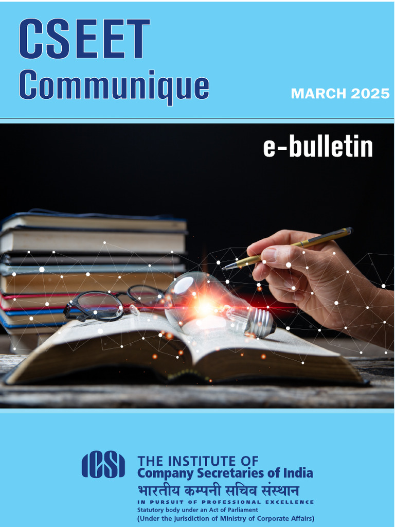 CSEET_COMMUNIQUE_Mar_2025 | PDF | Small And Medium Sized Enterprises | Securitization