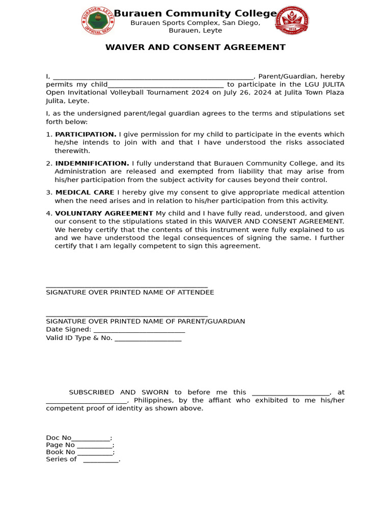 Waiver and Consent Agreement | PDF