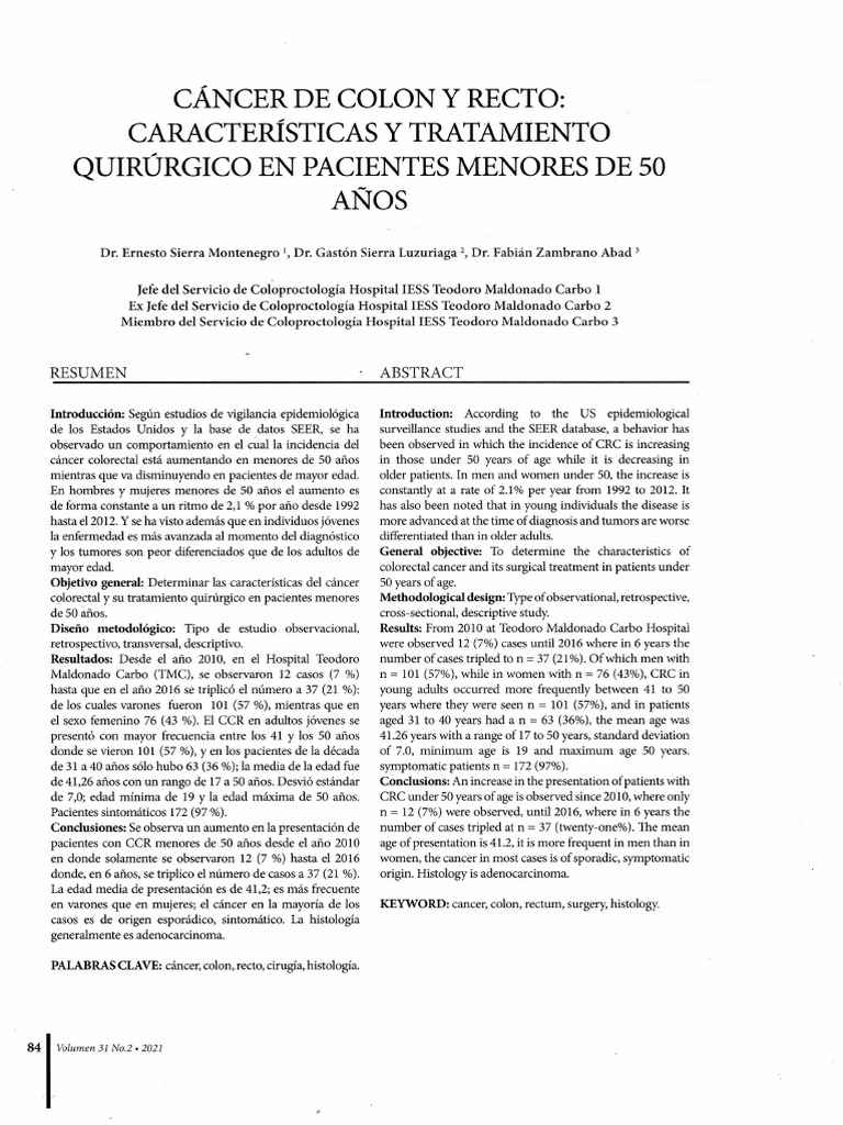 CANCER+DE+COLON+Y+RECTO | PDF